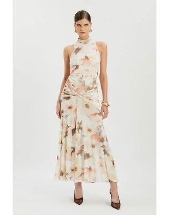 Bardot Leanna - Robe mi-longue en tulle &agrave; fleurs - Ivoire-Blanc