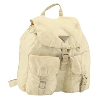Prada Pre-owned Vintage Nylon Rucksack - - Pre-owned - Damen - Beige - ONE SIZE