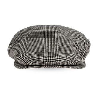 Dolce & Gabbana Homme, Accessoires, Gris, Taille: 57 CM Casquette plate en laine pied-de-poule