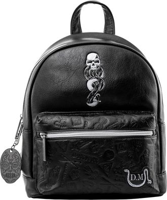 Harry Potter Pyramid International Unisex Harry Potter (Dark Arts) Modischer Rucksack, luxuriöses Kunstleder, einzigartiges Futter, passendes Reißverschluss-Zubehö
