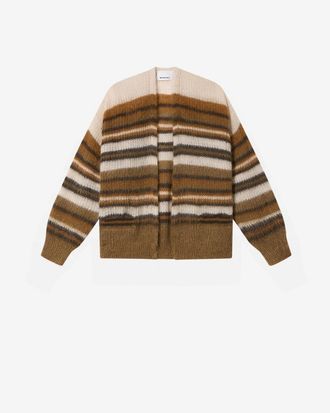 Isabel Marant Cardigan Danah - Homme - Ecru/camel - Taille XS - Isabel Marant