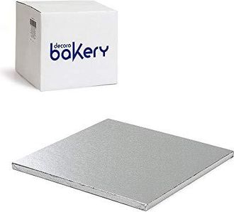Decora 0931233 CAKEBOARD Silver 36 X 36 H 1,2 CM/14X14