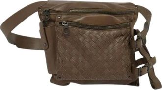 Bottega Veneta unisex, Pre-owned, Brun, Taille: ONE Size Sac bandoulière en cuir Pre-owned