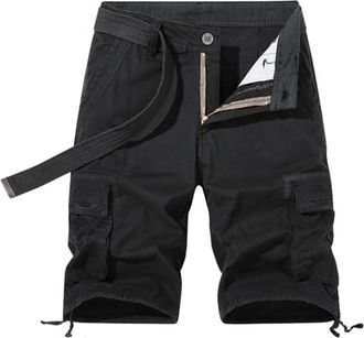 Generic Pantalon cargo pour homme avec poche ample et style d&eacute;contract&eacute;, Noir, 42