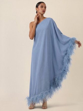 Apart Abendkleid mit Federn