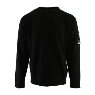 C.P. Company Weicher Baumwoll-Stretch-Rundhalspullover - - Knitwear - Herren - Schwarzk - XL