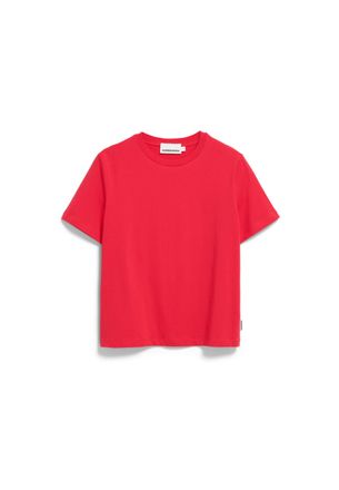 Armedangels Damen T-Shirt aus Bio-Baumwolle LUALAA Regular Fit Candy Apple