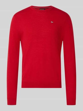Napapijri Slim Fit Strickpullover aus reiner Wolle Modell DAMAVAND