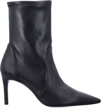 Stuart Weitzman Femme, Chaussures, Noir, Taille: 38 EU Power Bootie 75