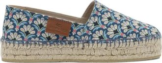 Etro Floral-Pattern Cotton Espadrilles - Gr. 36 (EU) - in Grau