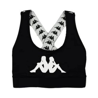 Kappa Schwarz Wei&szlig; Antik Top Regular Fit - - Tops - Damen - Schwarzk - L