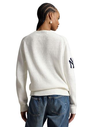 Polo Ralph Lauren Unisex Sweater Polo Bear White Cotton