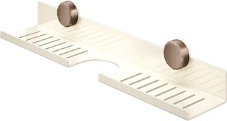 Generic Suction Cup Shelf - Bathroom Wall Organizer, Compact Carbon Steel Storage Rack for Toiletries Supplies, Space-Efficient Holder for Toilet Kitchen Smal