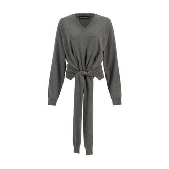 Dolce & Gabbana Cashmere Strickware - - Knitwear - Damen - Grau - L