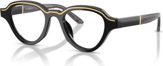 Emporio Armani Homme, Accessoires, Noir, Taille: 47 MM Monture optique avec clip solaire