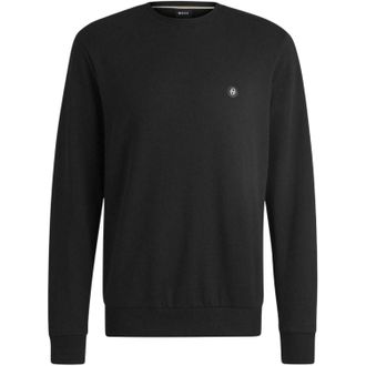 HUGO BOSS Sweatshirt f&uuml;r Herren, Rundhalsausschnitt (Schwarz)