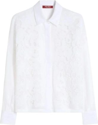 Max Mara Femme, Blouses et Chemises, Blanc, Taille: 38 FR Max Mara Studio Chemises White
