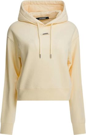Jacquemus Femme, Sweatshirts et sweats &agrave; capuche, Beige, Taille: 40 FR SweaT-shirts &agrave; capuche