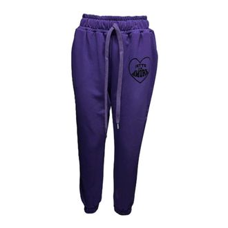 Giulia N Couture Lila Slim Fit Hose - - Trousers - Damen - Lila - XS