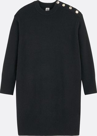 La Redoute Collections Robe Droite En Laine Courte Manches Longues