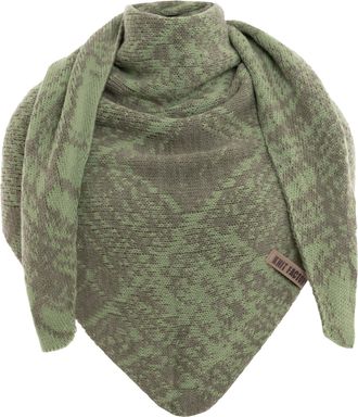 Knit Factory Lea Dreiecksschal - Urban Green/Sage Green - 190x85 cm