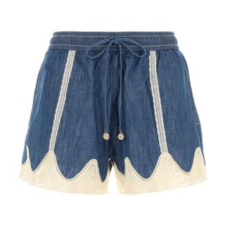 Zimmermann Short Shorts - - Shorts - Damen - Blau - 2XS