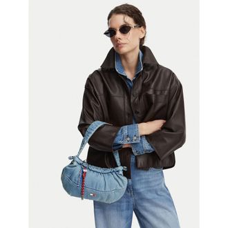 Tommy Jeans Handtasche Tommy Jeans Tjw Icon Charms Denim Shlder Bag AW0AW18883 Blau