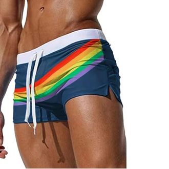 Generic HUIWDP Short de bain respirant &agrave; s&eacute;chage rapide avec poche arri&egrave;re et fermeture &eacute;clair pour homme, A7, 3XL