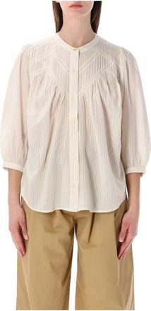 Sessun Femme, Blouses et Chemises, Beige, Taille: 40 FR Savi Shirt