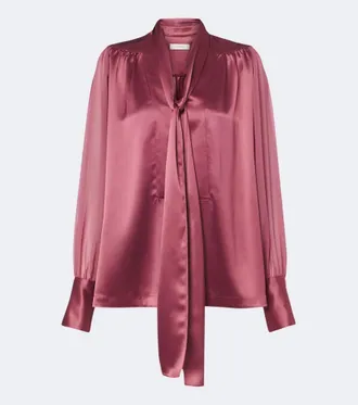 Joseph Bluse Paula aus Satin und Chiffon