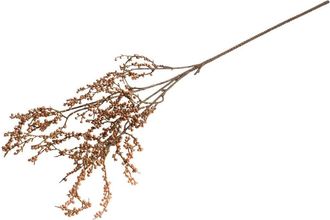 DPI künstlicher weihnachtlicher Beerenzweig mit Glitzer (Kupfer) - 1 Stück - ca. 105 cm - U-Form - Indoor - modern - Weihnachtszweig - Dekozweig - Beerenz