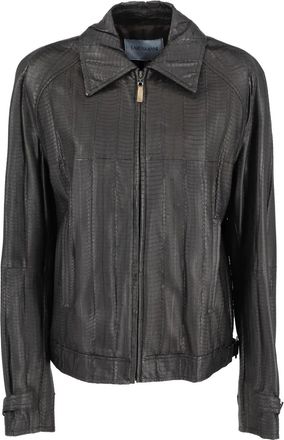 Larusmiani veste en cuir à fermeture zippée - Noir
