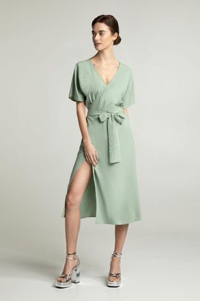 Lovjoi Damen vegan Kleid Adeena Gr&uuml;n
