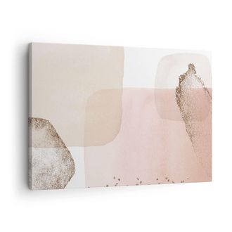 Arttor Bilder auf Leinwand Abstraktion Modern Pastell Leinwandbild 70x50cm Wandbilder Dekoration Wohnzimmer Schlafzimmer K&uuml;che Deko Klein Wanddeko Bild Wand 