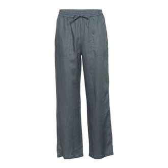 Part Two Turbulente Leinenhose mit geradem Beinschnitt - - Trousers - Damen - Grau - XL