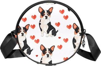 Generic Sac &agrave; bandouli&egrave;re rond pour femme, petit sac &agrave; bandouli&egrave;re avec fermeture &eacute;clair, bretelles r&eacute;glables, style d&eacute;contract&eacute;, pour femmes et filles