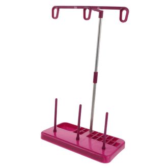 TOPBATHY Garnrollenhalter f&uuml;r N&auml;hmaschinen und Stickgarn Kunststoff Organizer f&uuml;r 3 Spulen Verhedderungsfrei Tragbar und Langlebig