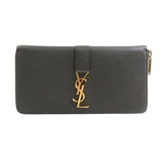 Saint Laurent Pre-owned Leder Portemonnaie - - Pre-owned - Damen - Braun - ONE SIZE