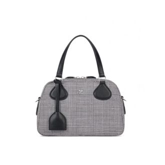 Courr&egrave;ges Prince of Wales Bowling Bag - - Bags - Damen - Grau - ONE SIZE