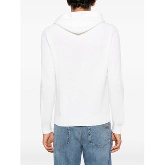 Magazzino Ricambi Wool and Cashmere Blend Hoodie - White