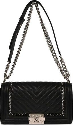 Chanel 2017-2018 calfskin shoulder bag - Schwarz