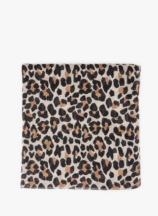 Au Printemps Paris Etole imprim&eacute; l&eacute;opard en coton