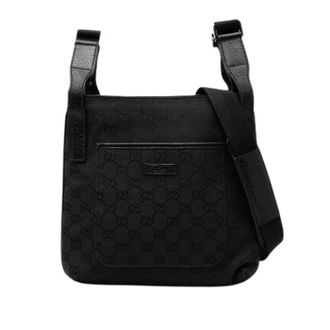 Gucci Sac bandouli&egrave;re en toile Pre-owned - Femme - Pre-owned - Noir - Taille: ONE Size