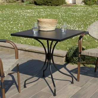 Macabane Macabane - vianney - Table de jardin carr&eacute;e 2 personnes 70x70cm