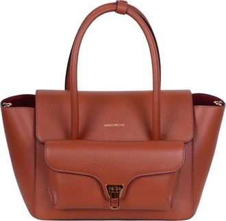 Coccinelle Femme, Sacs, Brun, Taille: ONE Size Double Beat Shoulder Bag