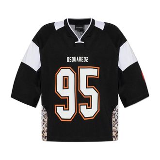 Dsquared2 T-shirt mit Logo - - Tops - Herren - Schwarzk - 2XL