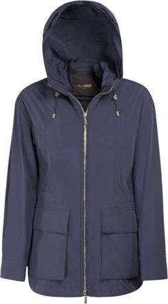 Moorer Femme, Vestes, Bleu, Taille: 34 FR Parka Erma-Kn