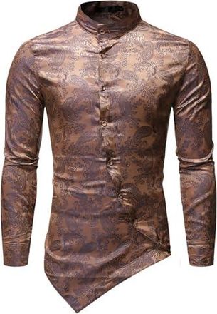 Generic Chemise Blanche Homme Ceremonie Noir D Denim Cachemire Imprimé Pois Qualité Italien Peres Ethnique Poignets Renaissance Grandes Vetements Responsable 