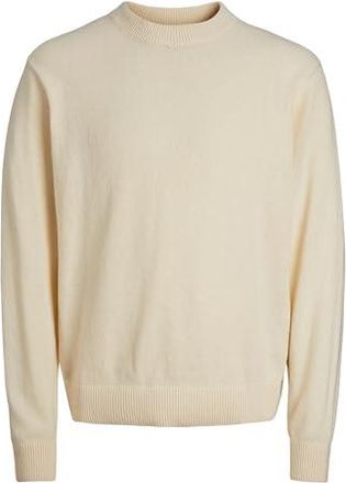 Jack & Jones Jormarbella Knit Crew Neck Pull en Tricot, Crème au Beurre, M Homme