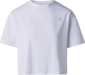 The North Face Homme, Sport, Blanc, Taille: XS Evolution Simple Dome Crop Relaxed Short Sleeve Tee